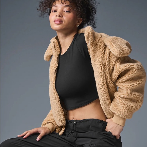 ALO Yoga | Jackets & Coats | Alo Foxy Sherpa Jacket Camel | Poshmark